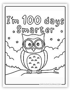 100th Day of School Coloring Pages (Free PDF Printables) - Simply Love ...