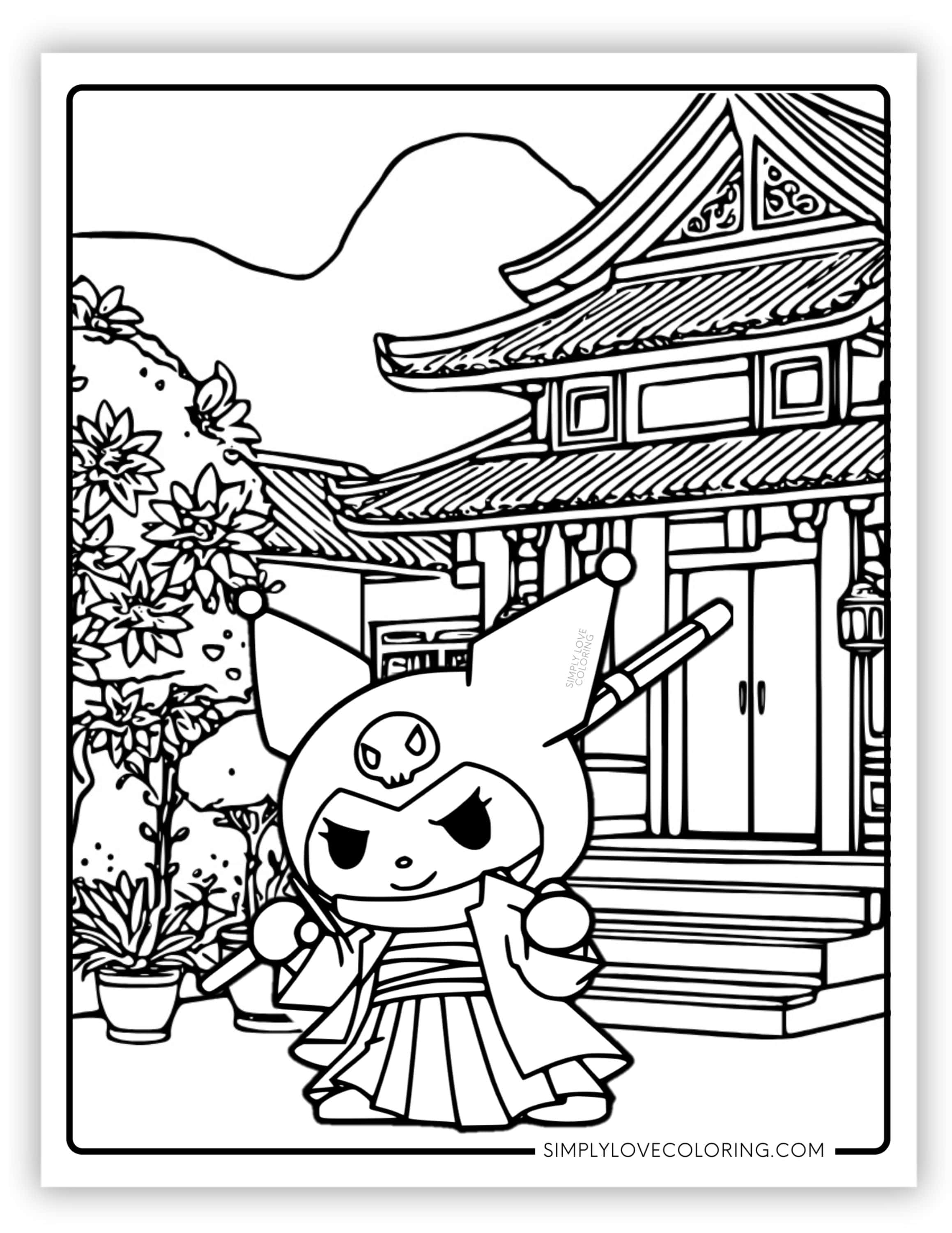 Kuromi Coloring Pages (Free PDF Printables) - Simply Love Coloring