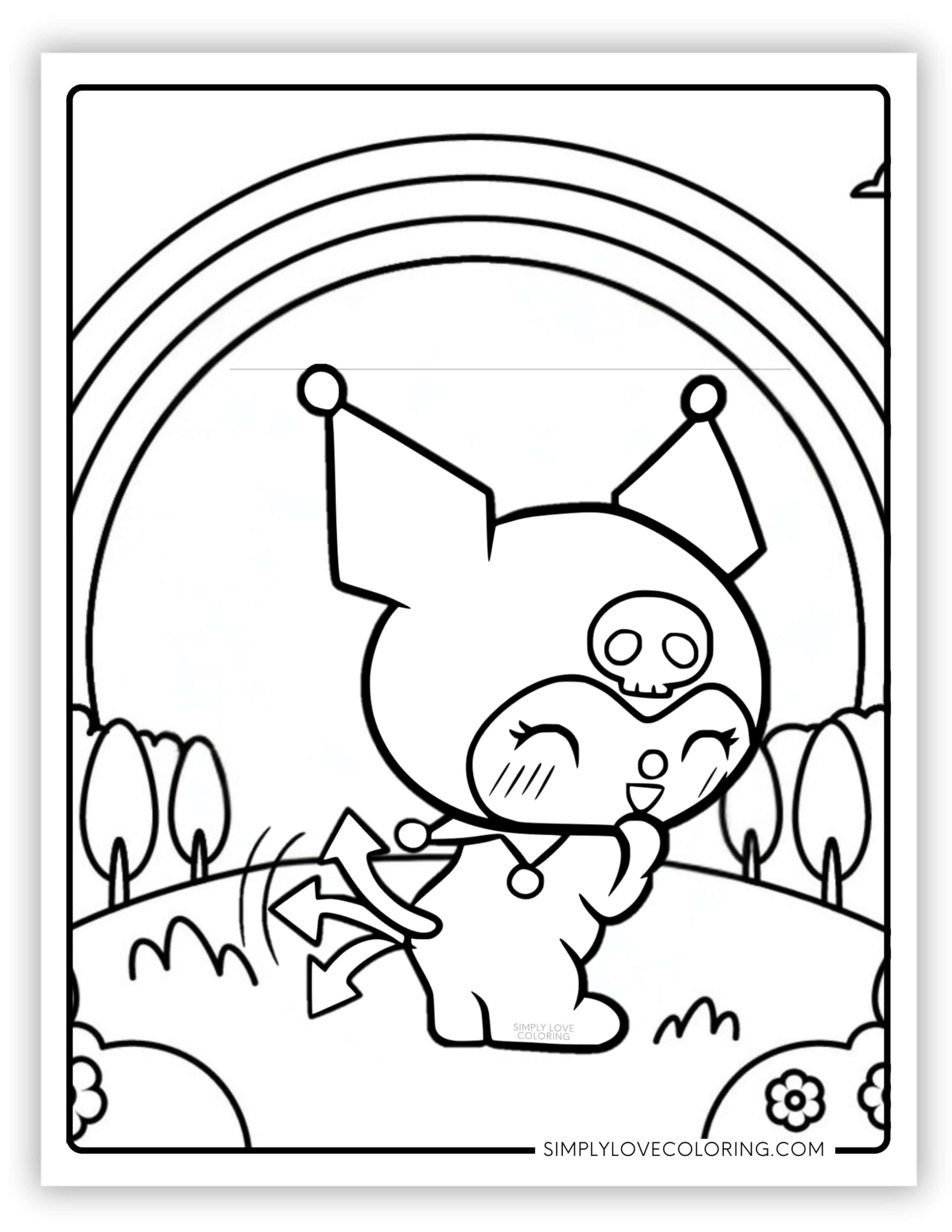 Kuromi Coloring Pages (Free PDF Printables) - Simply Love Coloring