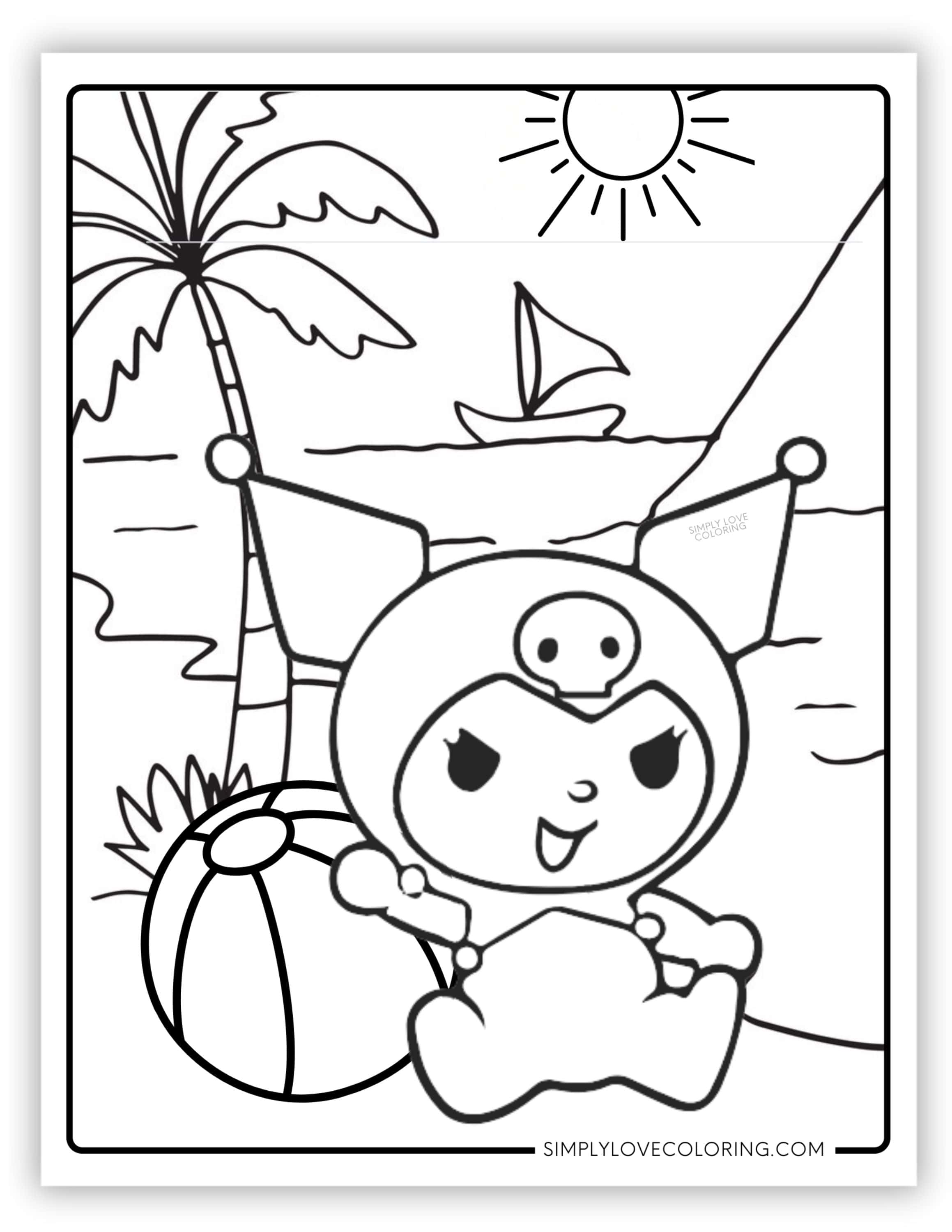 Kuromi Coloring Pages (Free PDF Printables) - Simply Love Coloring