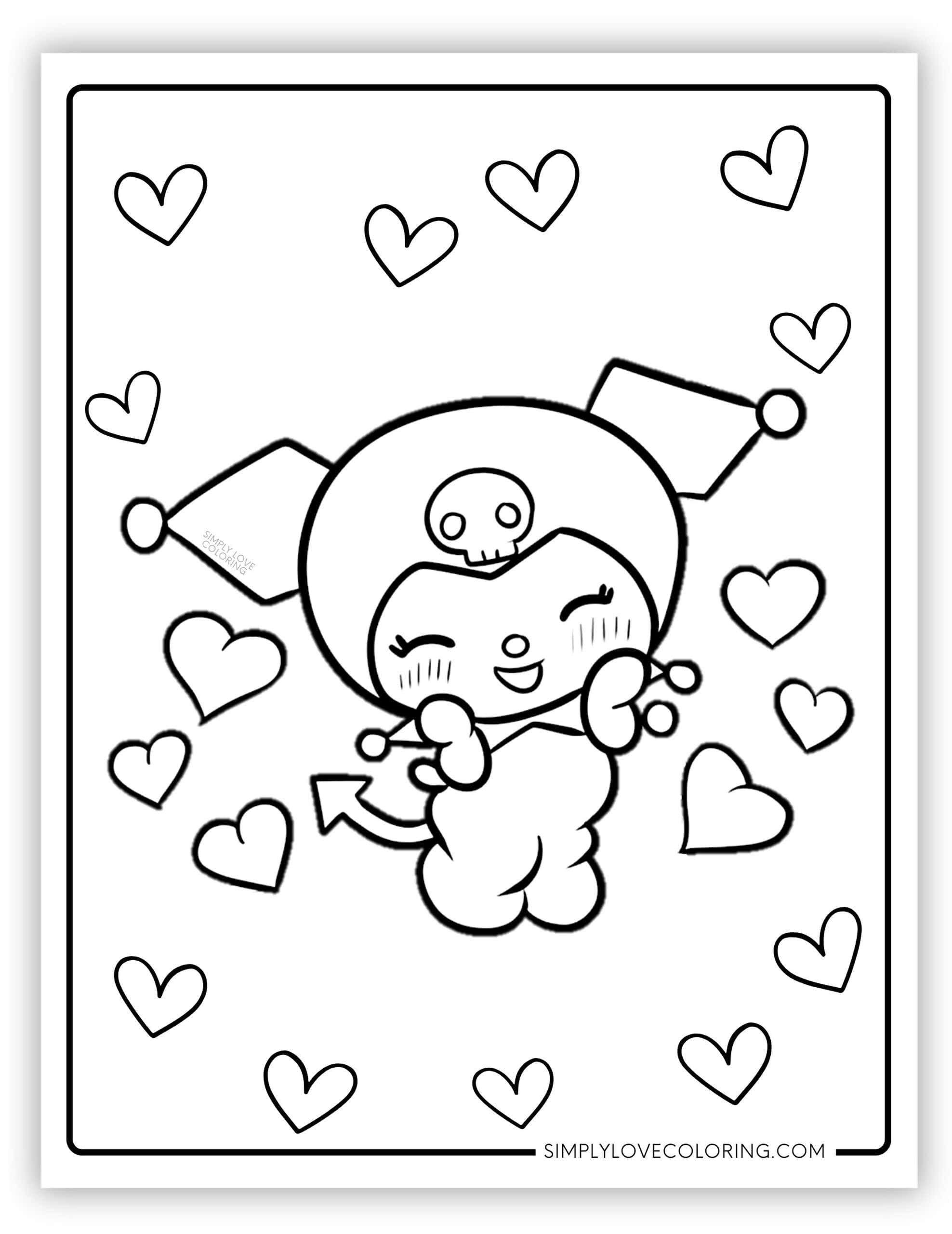 Kuromi Coloring Pages (Free PDF Printables) - Simply Love Coloring