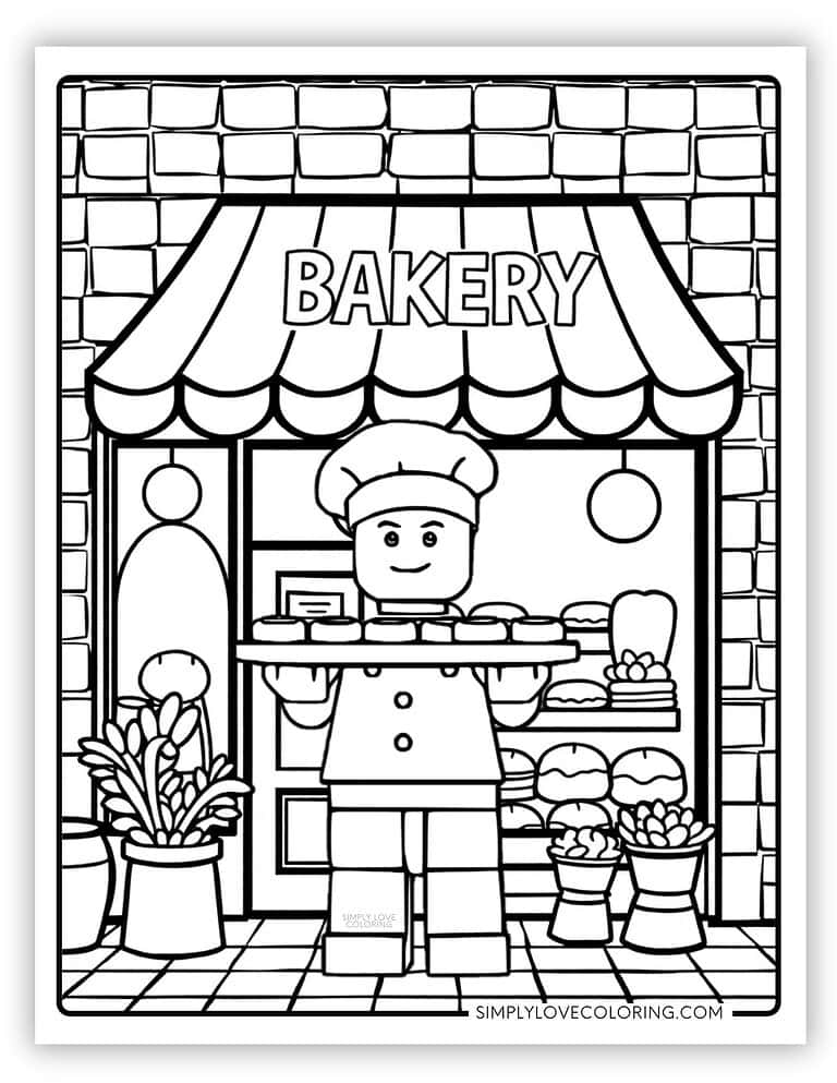 Lego Coloring Pages (Free PDF Printables) - Simply Love Coloring