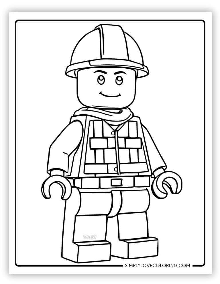 Lego Coloring Pages (Free PDF Printables) - Simply Love Coloring
