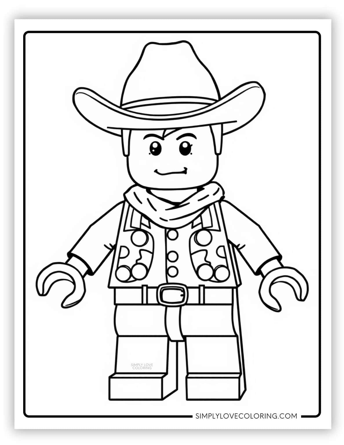 Lego Coloring Pages (Free PDF Printables) - Simply Love Coloring