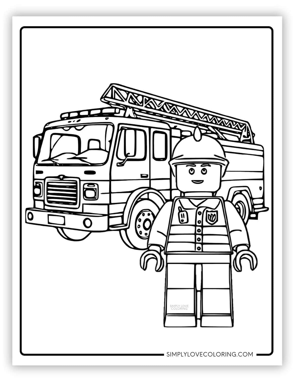 Lego Coloring Pages (Free PDF Printables) - Simply Love Coloring