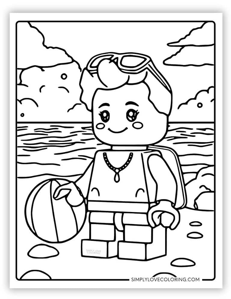 Lego Coloring Pages (Free PDF Printables) - Simply Love Coloring