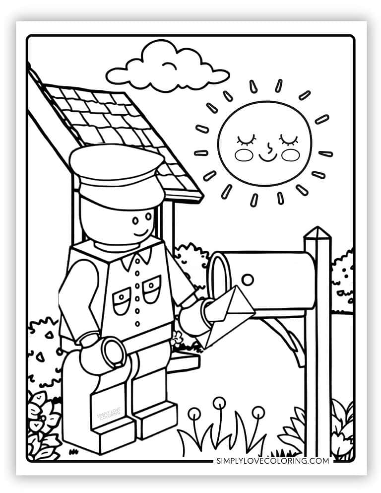 Lego Coloring Pages (Free PDF Printables) - Simply Love Coloring