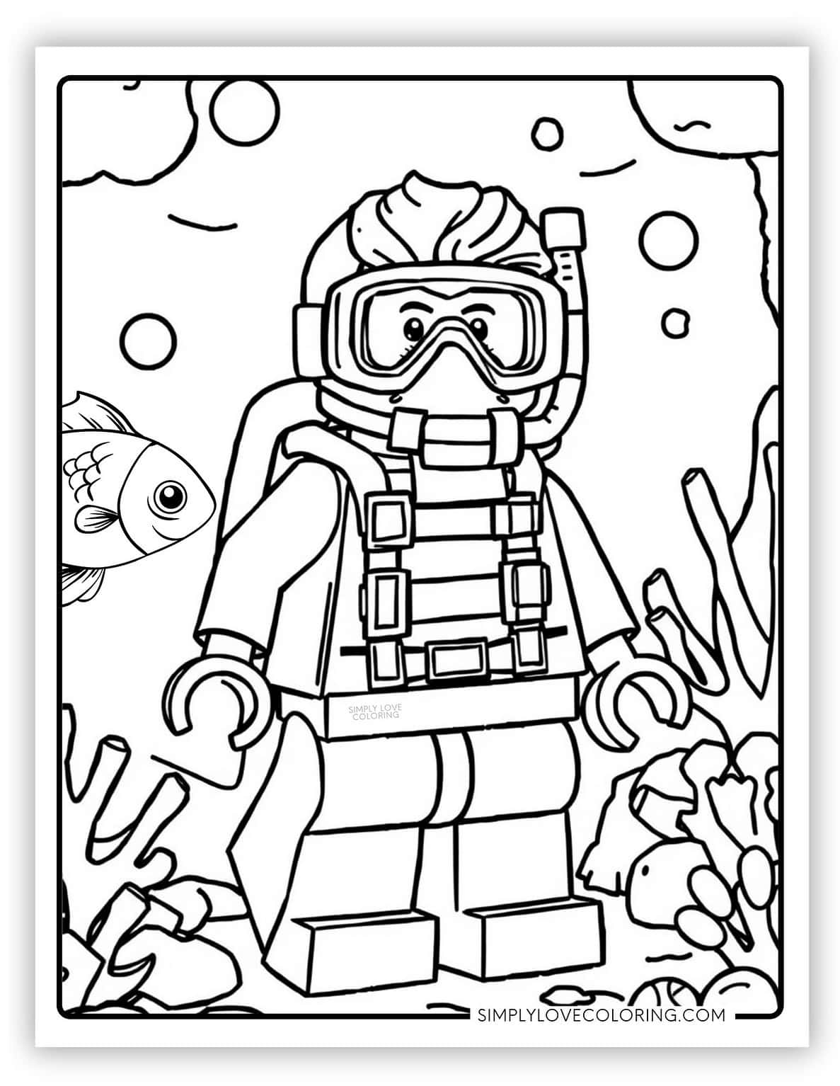 Lego Coloring Pages (Free PDF Printables) - Simply Love Coloring