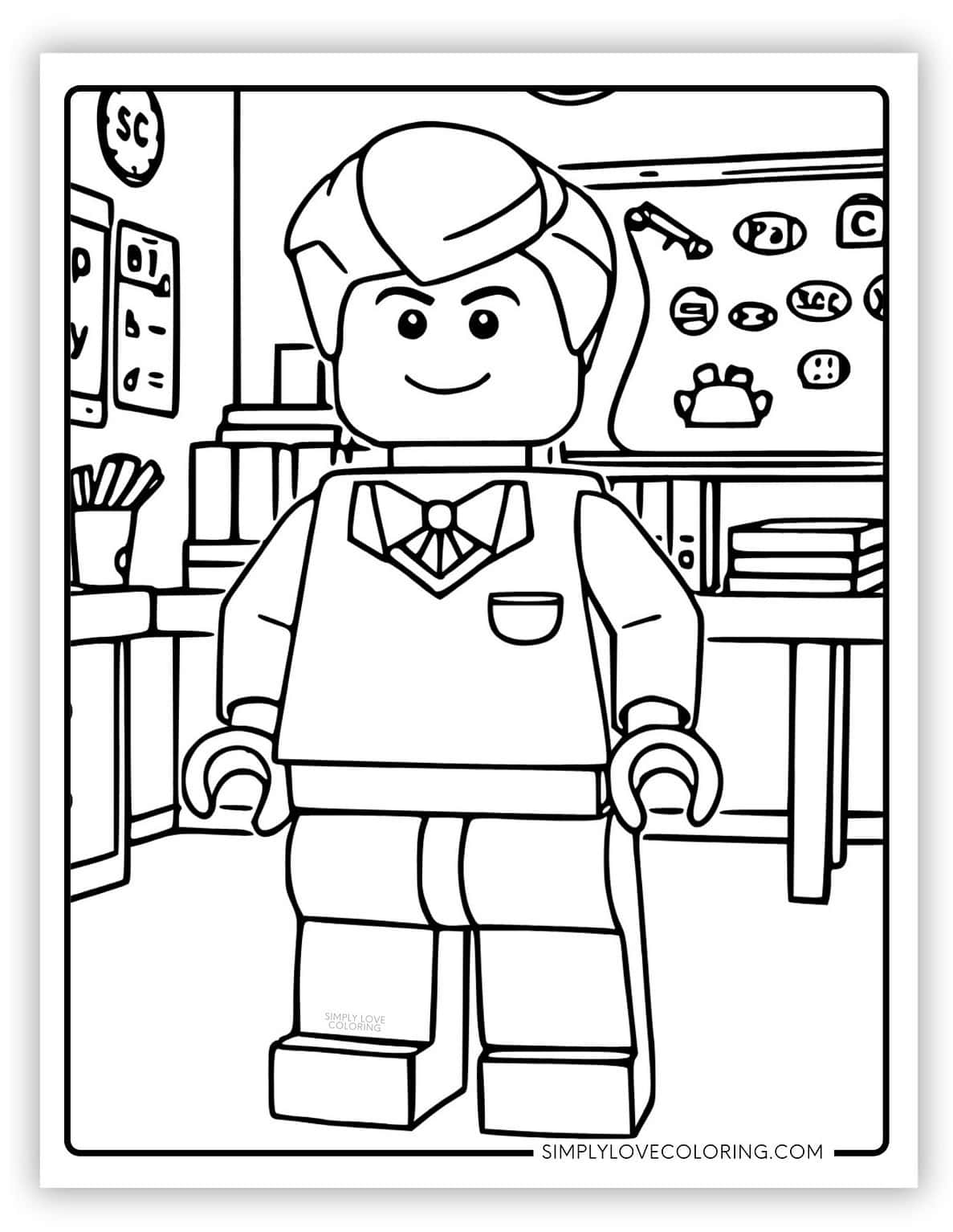 Lego Coloring Pages (Free PDF Printables) - Simply Love Coloring