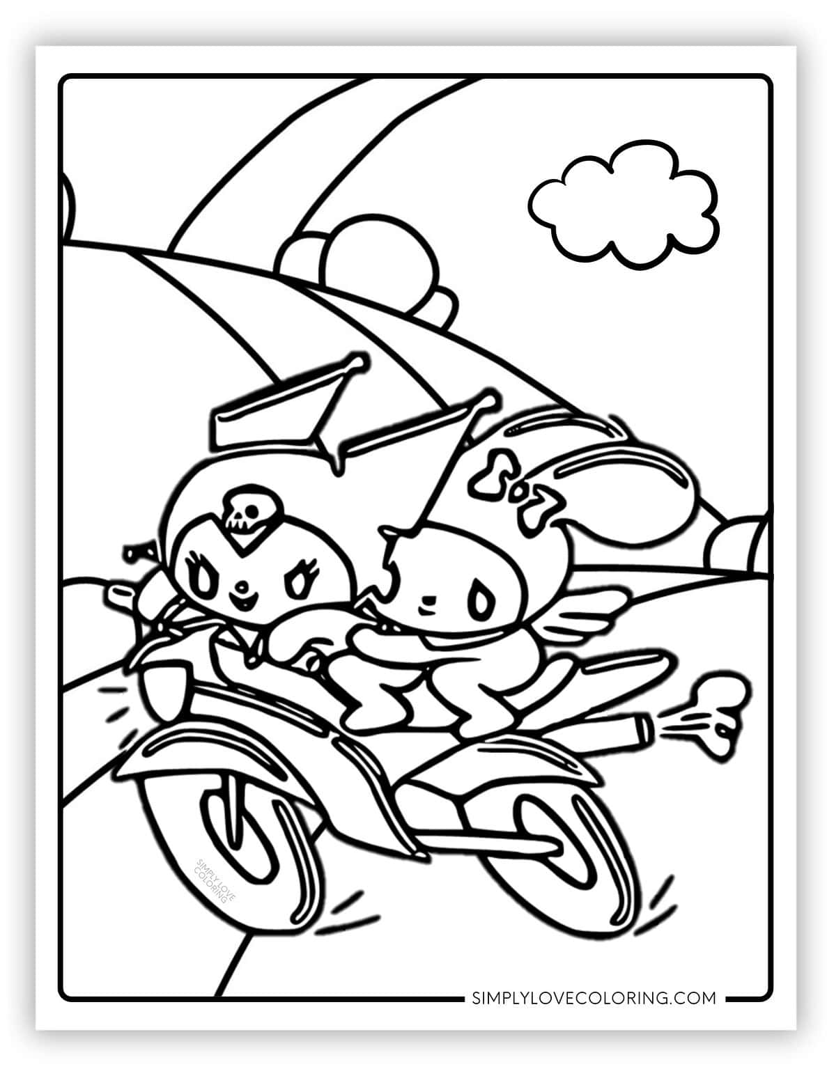 Kuromi Coloring Pages (Free PDF Printables) - Simply Love Coloring