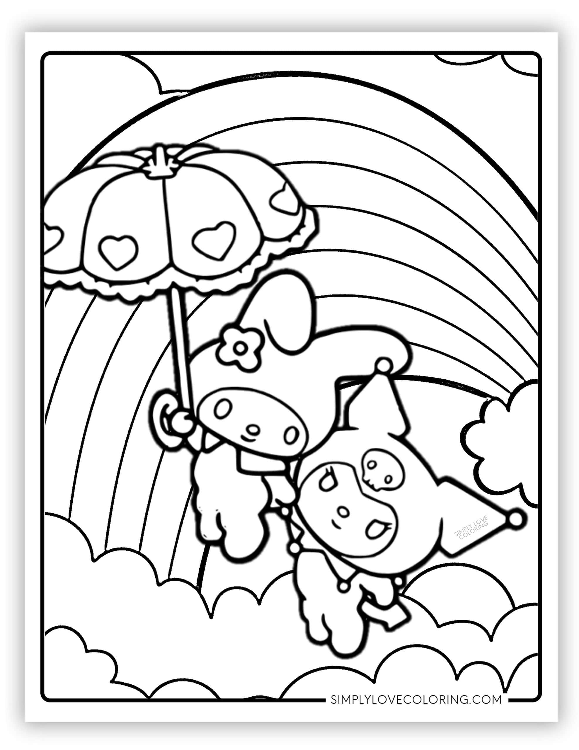 Kuromi Coloring Pages (Free PDF Printables) - Simply Love Coloring