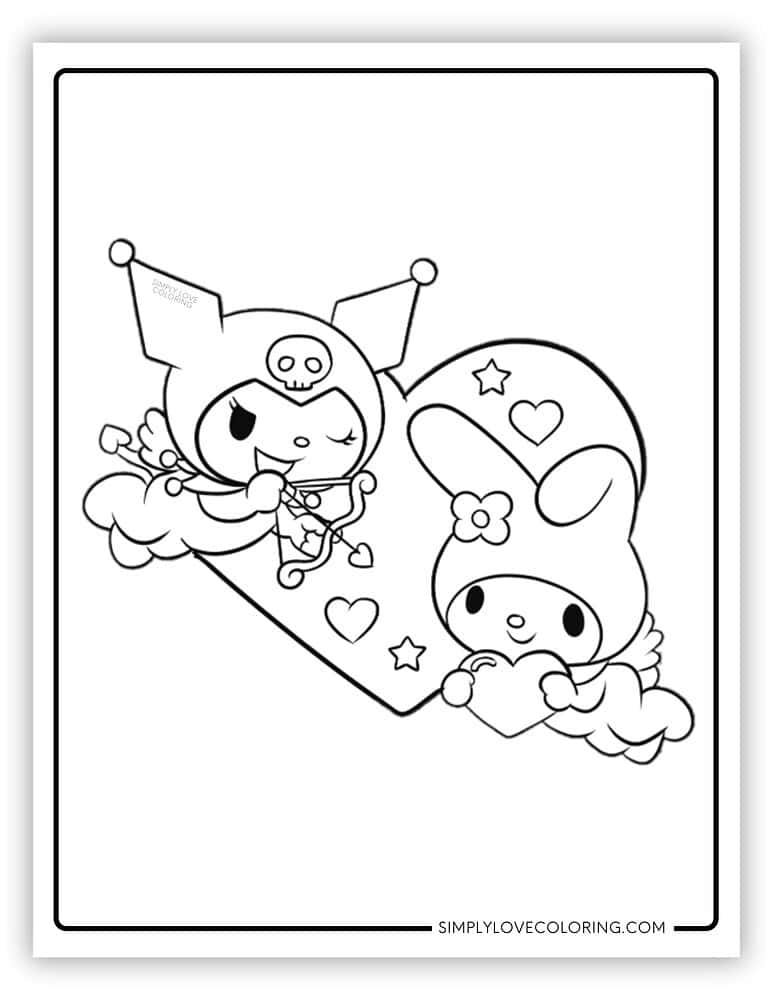 Kuromi Coloring Pages (Free PDF Printables) - Simply Love Coloring