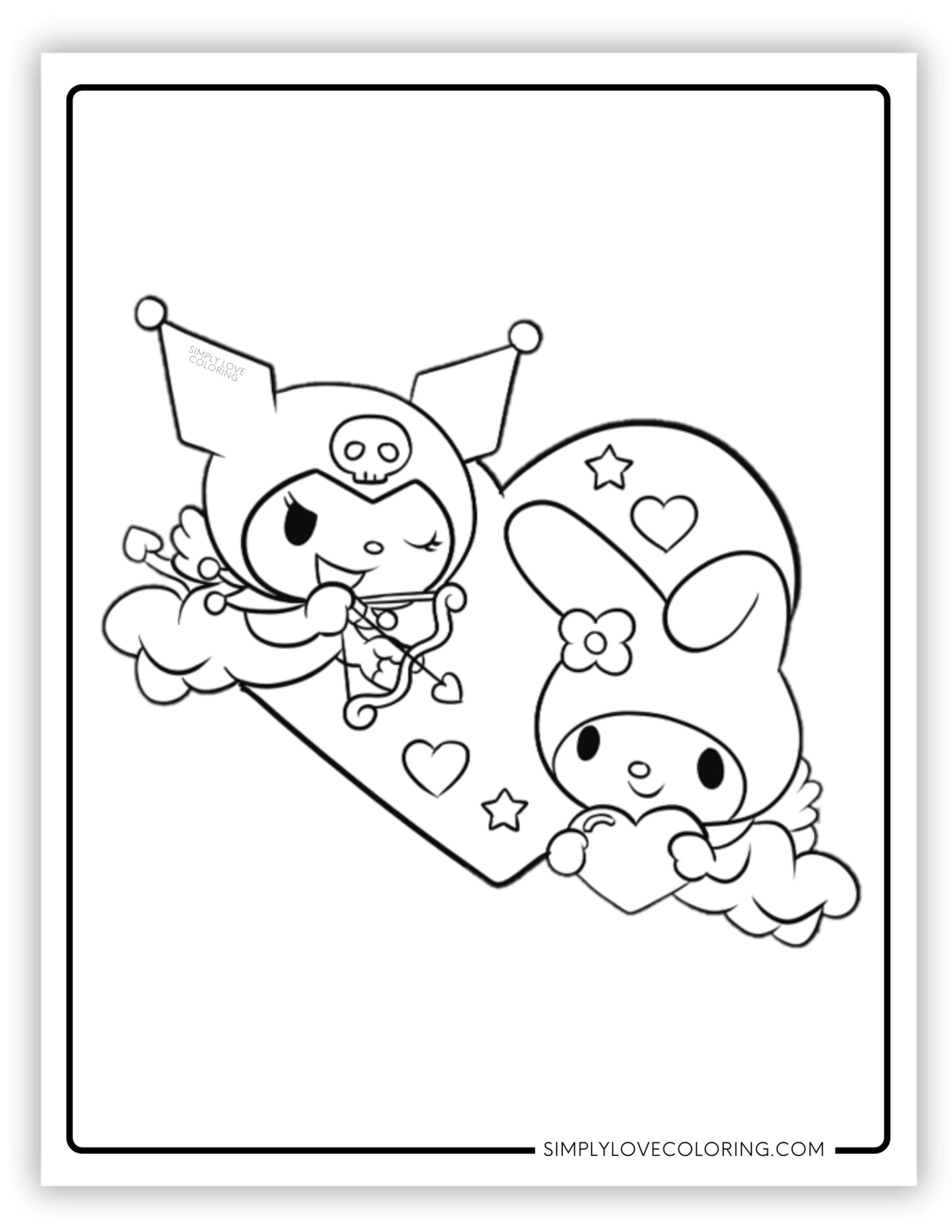 Kuromi Coloring Pages (Free PDF Printables) - Simply Love Coloring