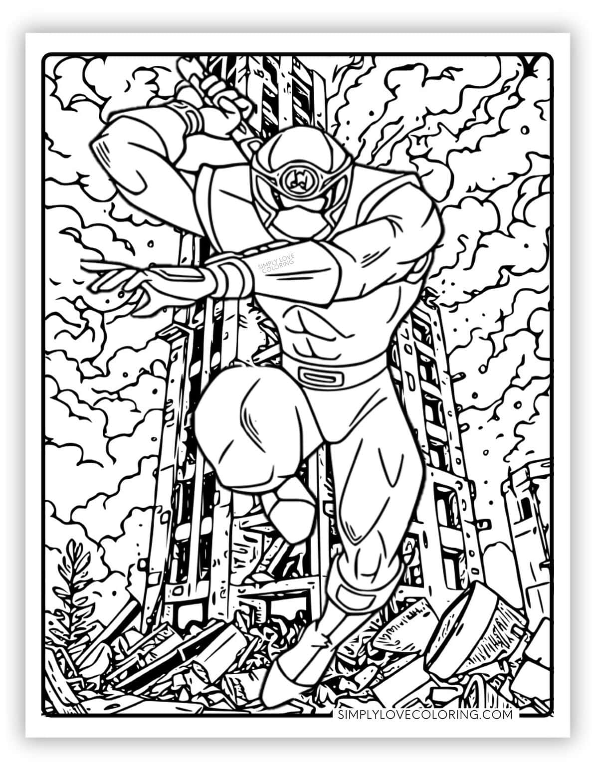 Power Rangers Coloring Pages (Free PDF Printables) - Simply Love Coloring