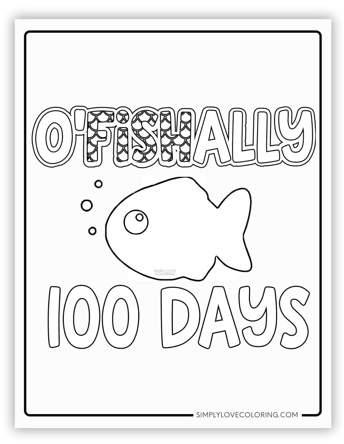 100th Day of School Coloring Pages (Free PDF Printables) - Simply Love ...