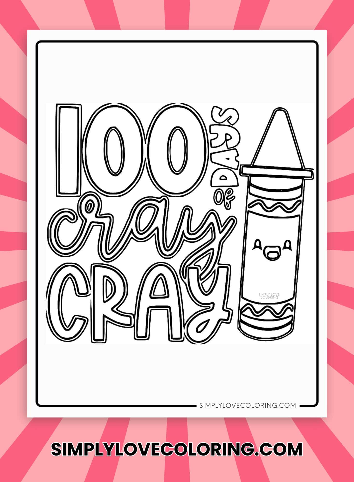 100th Day of School Coloring Pages (Free PDF Printables) - Simply Love ...