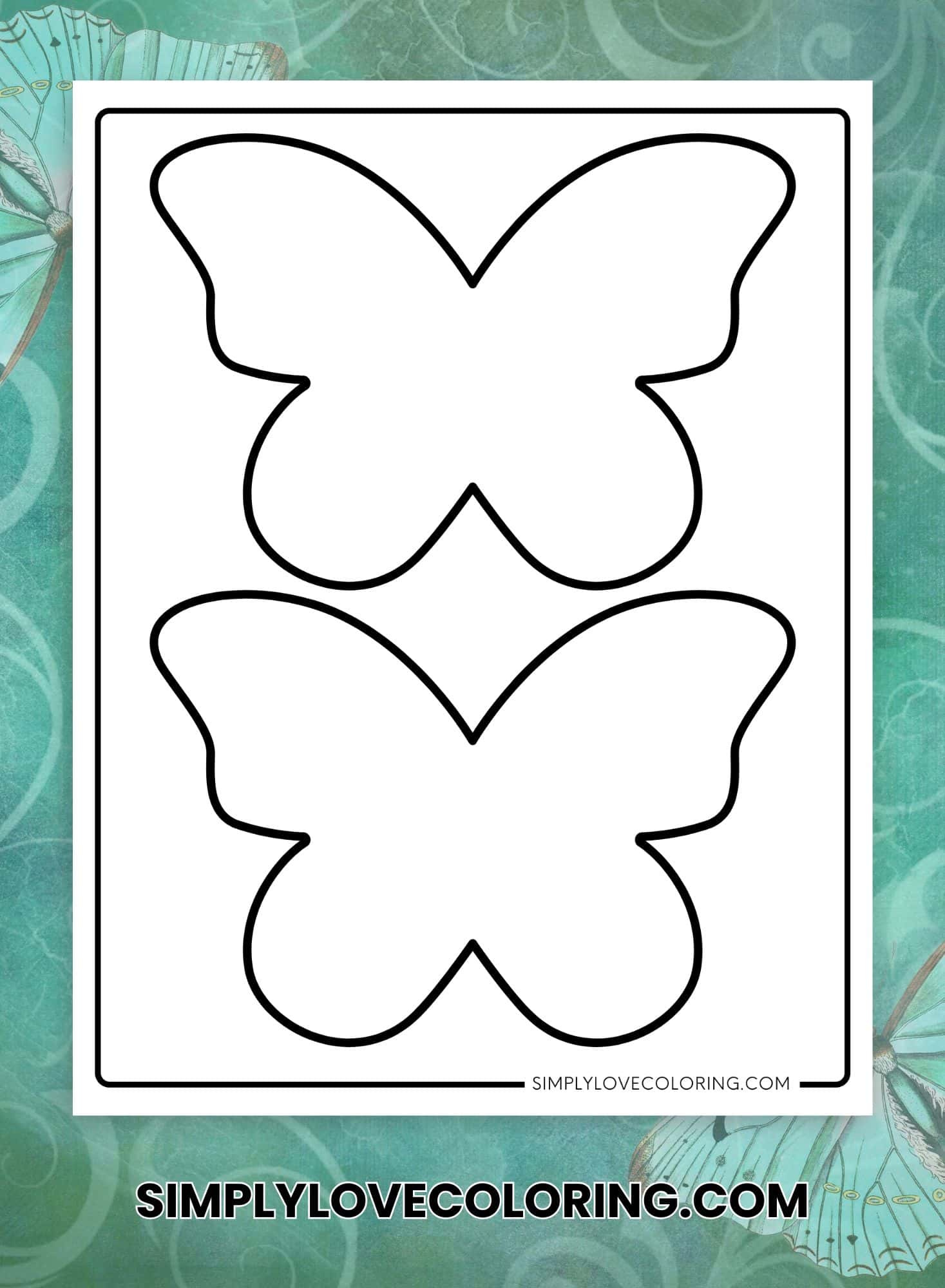 Butterfly Templates (Free PDF Downloads) - Simply Love Coloring