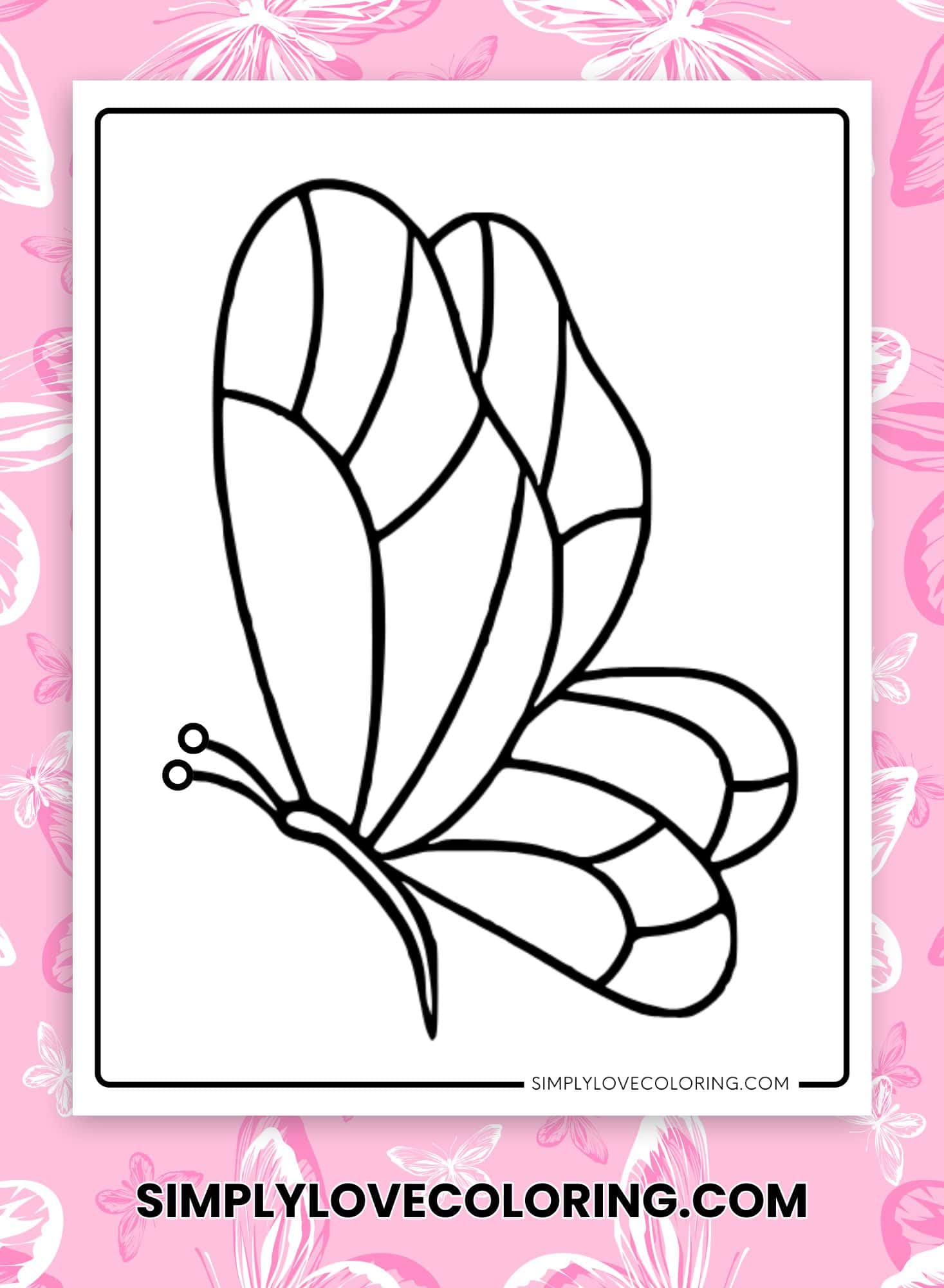 Butterfly Templates (Free PDF Downloads) - Simply Love Coloring