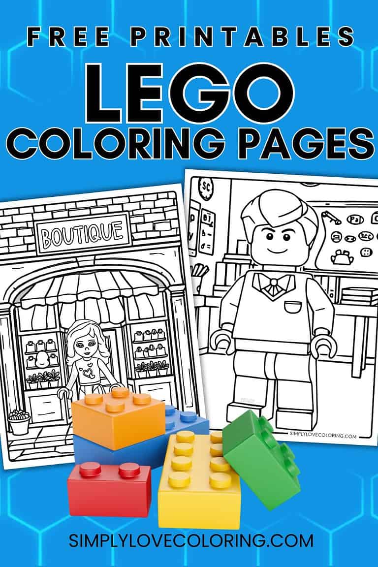 Lego Coloring Pages (Free PDF Printables) - Simply Love Coloring