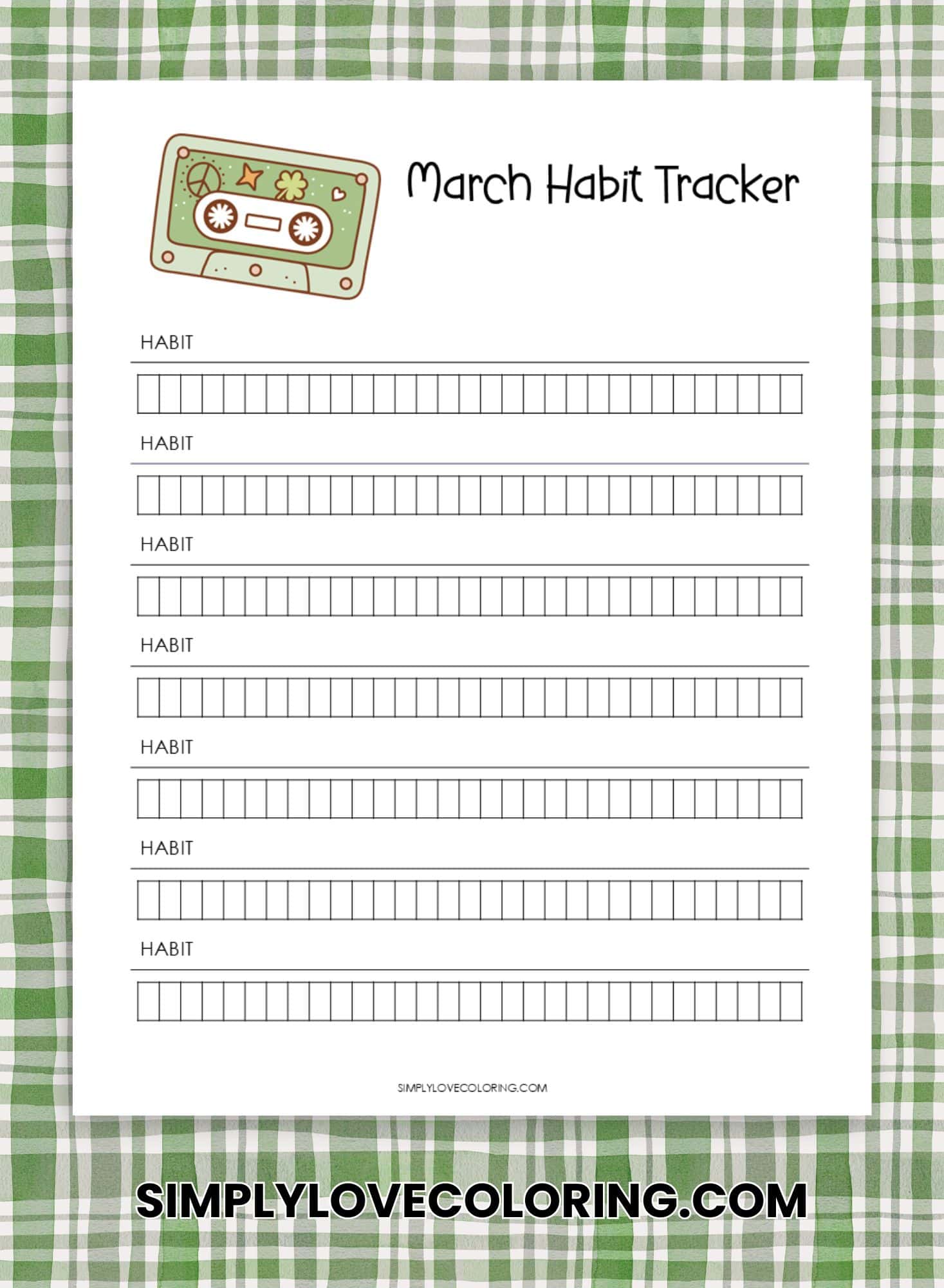 March Planner Printables (Free PDF Downloads) - Simply Love Coloring