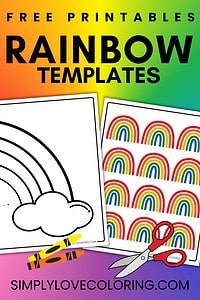 Rainbow Templates (Free PDF Downloads) - Simply Love Coloring