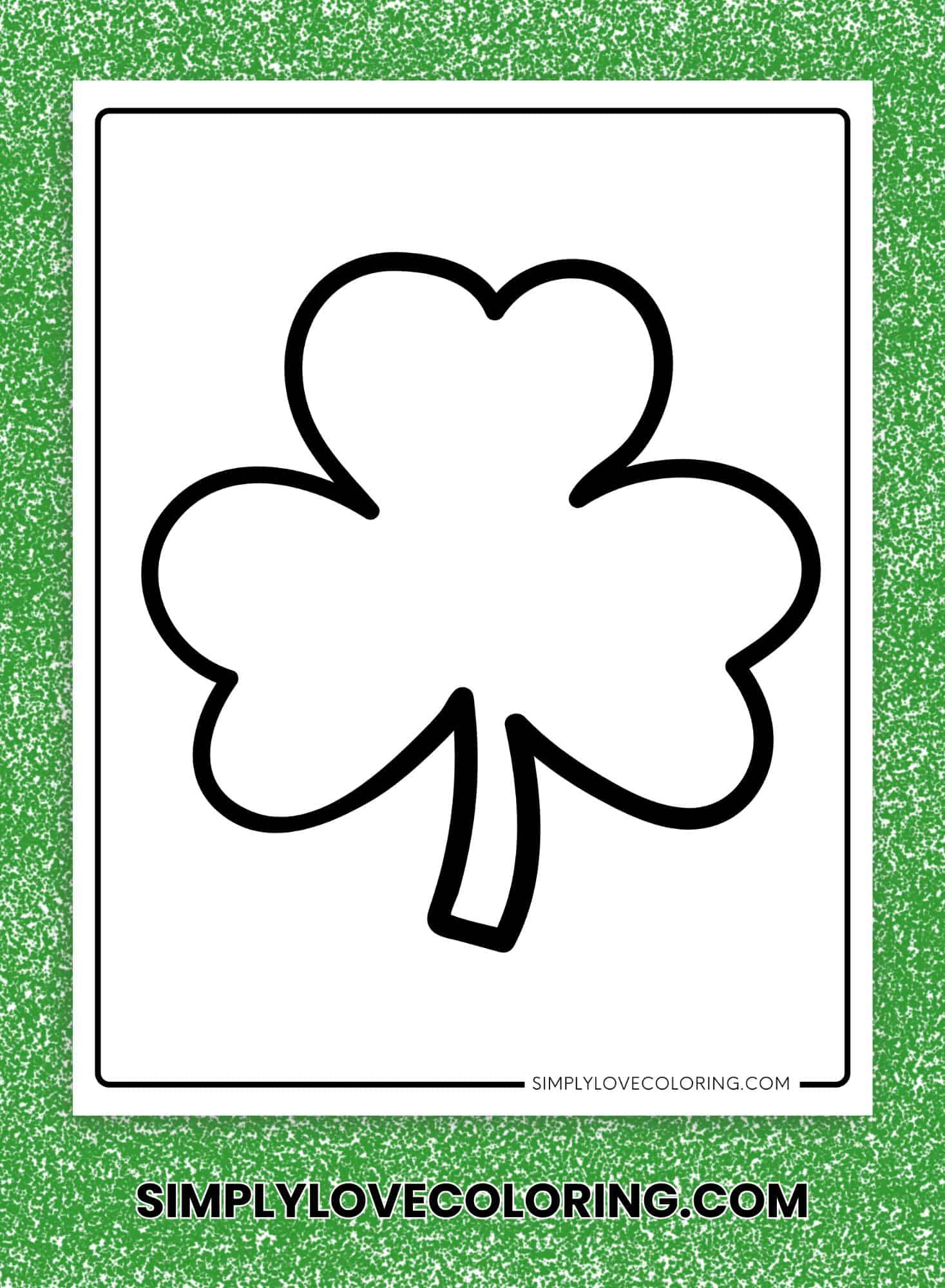 Shamrock Leaf Clover Templates (Free PDF Downloads) - Simply Love Coloring