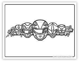 Power Rangers Coloring Pages (Free PDF Printables) - Simply Love Coloring