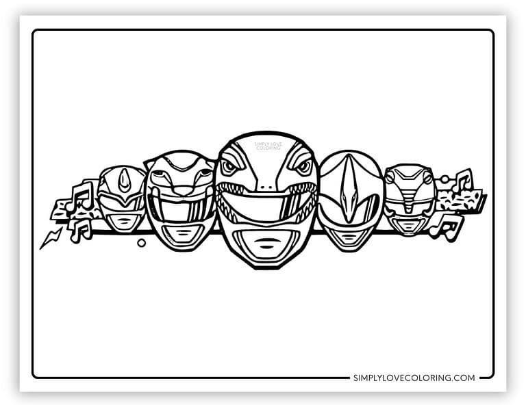 Power Rangers Coloring Pages (Free PDF Printables) - Simply Love Coloring