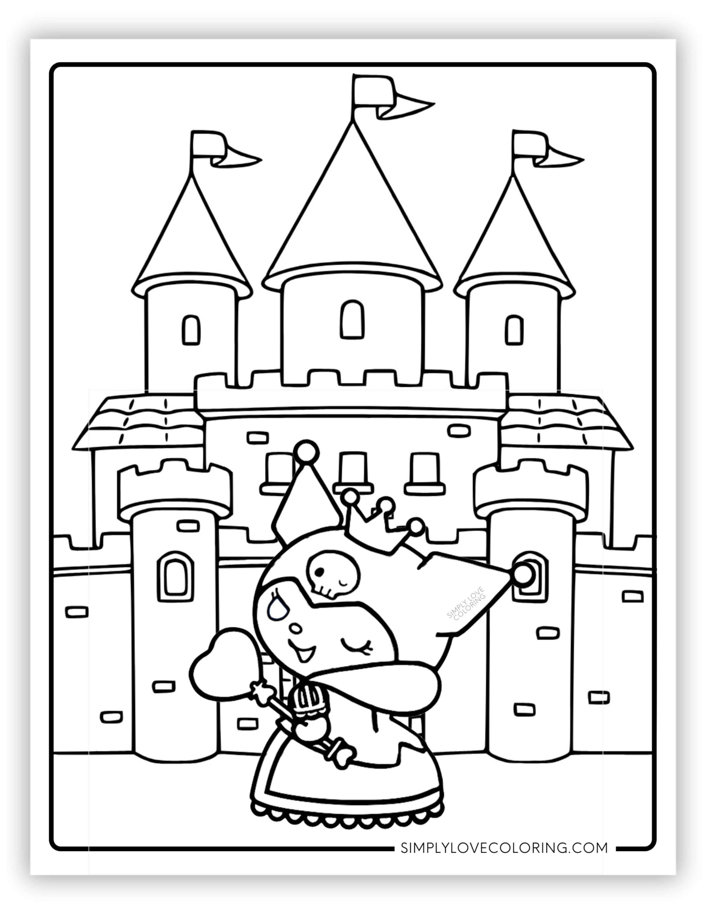 Kuromi Coloring Pages (Free PDF Printables) - Simply Love Coloring