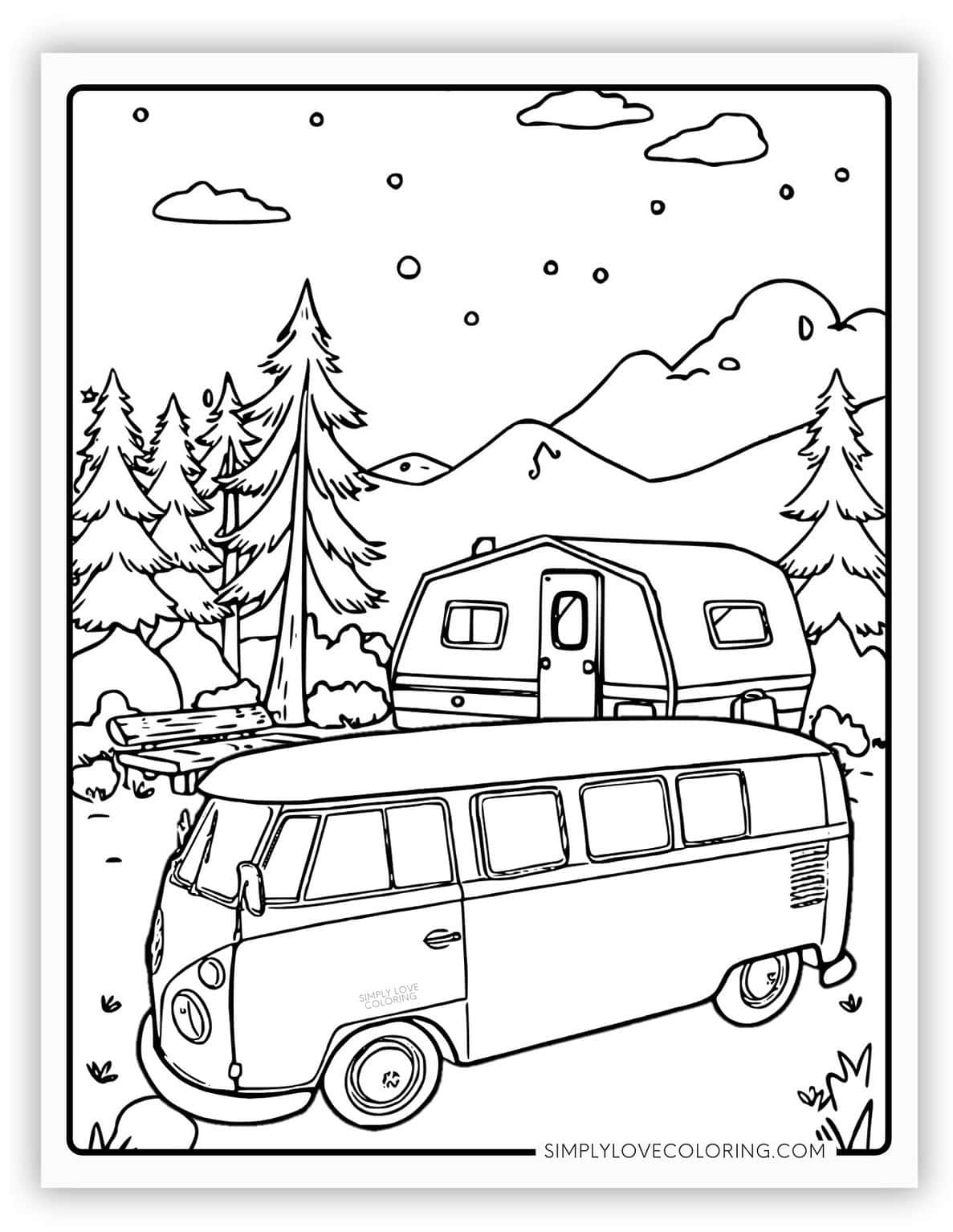 Car Coloring Pages (Free PDF Printables) - Simply Love Coloring