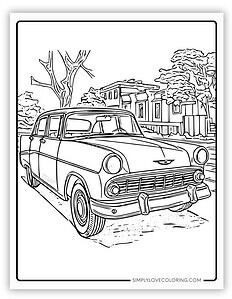 Car Coloring Pages (Free PDF Printables) - Simply Love Coloring