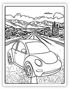 Car Coloring Pages (Free PDF Printables) - Simply Love Coloring