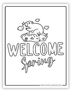 Groundhog Day Coloring Pages (Free PDF Printables) - Simply Love Coloring