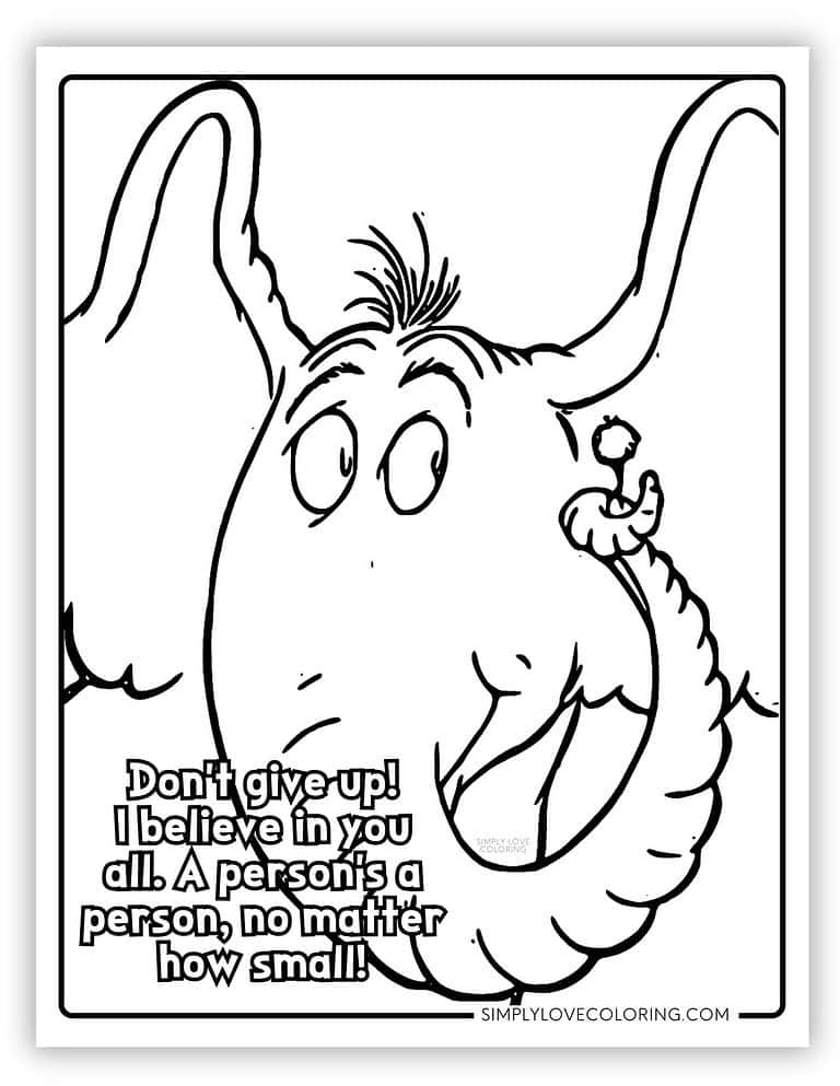 Horton Hears a Who Coloring Pages (Free PDF Printables) - Simply Love ...