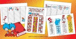 Dr. Seuss Bookmark Printables (Free PDF Downloads) - Simply Love Coloring