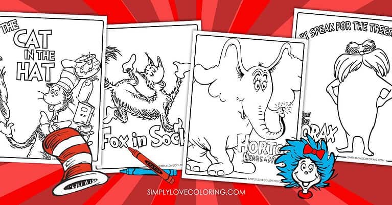 Dr. Seuss Coloring Pages (Free PDF Printables) - Simply Love Coloring