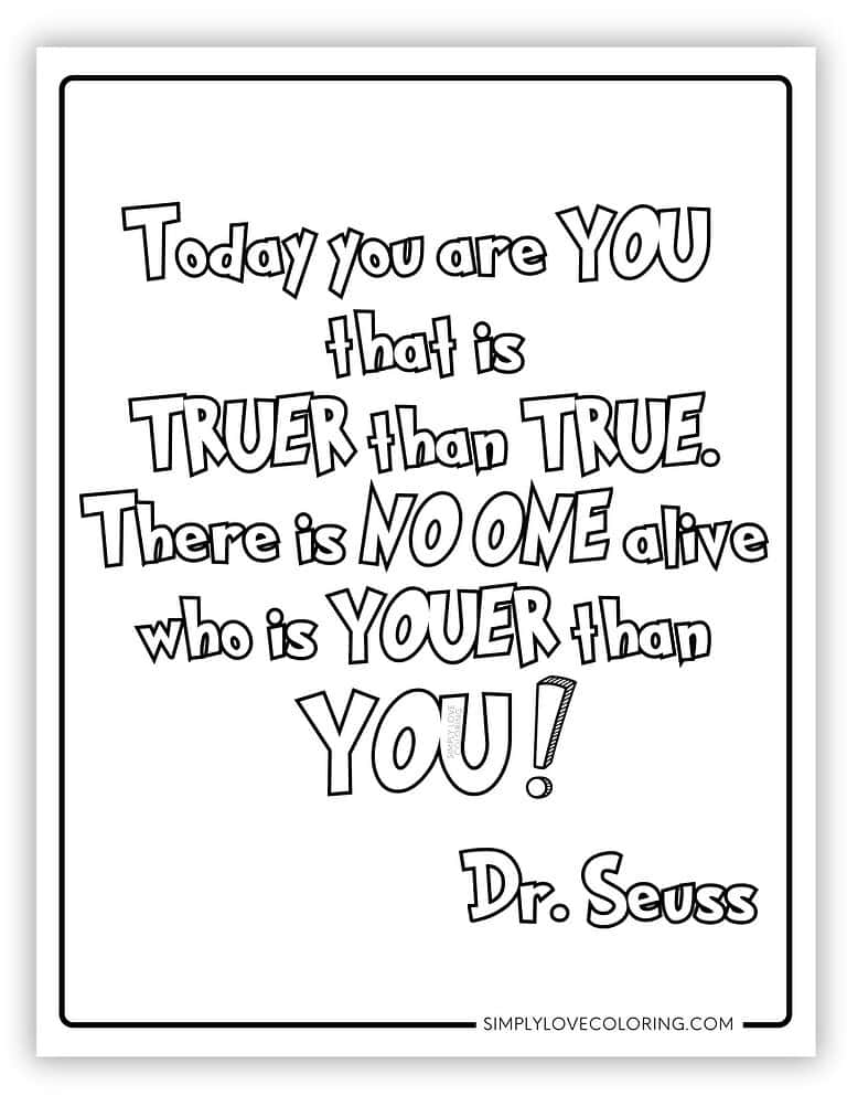 Dr. Seuss Coloring Pages (Free PDF Printables) - Simply Love Coloring
