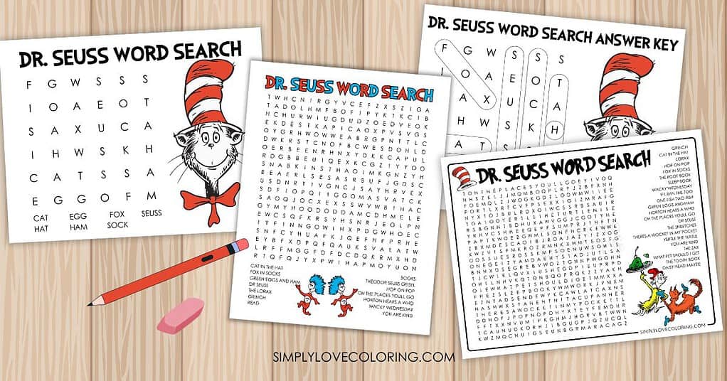 Dr. Seuss Day - Simply Love Coloring