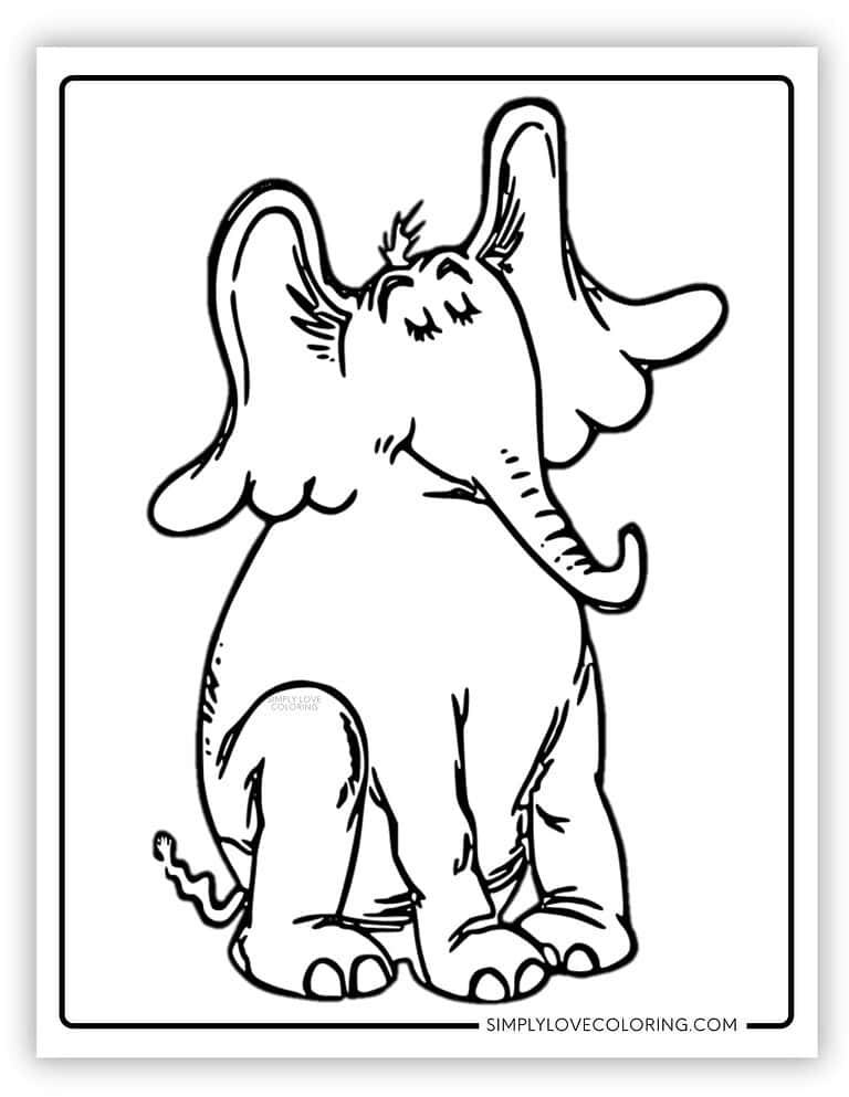 Horton Hears a Who Coloring Pages (Free PDF Printables) - Simply Love ...