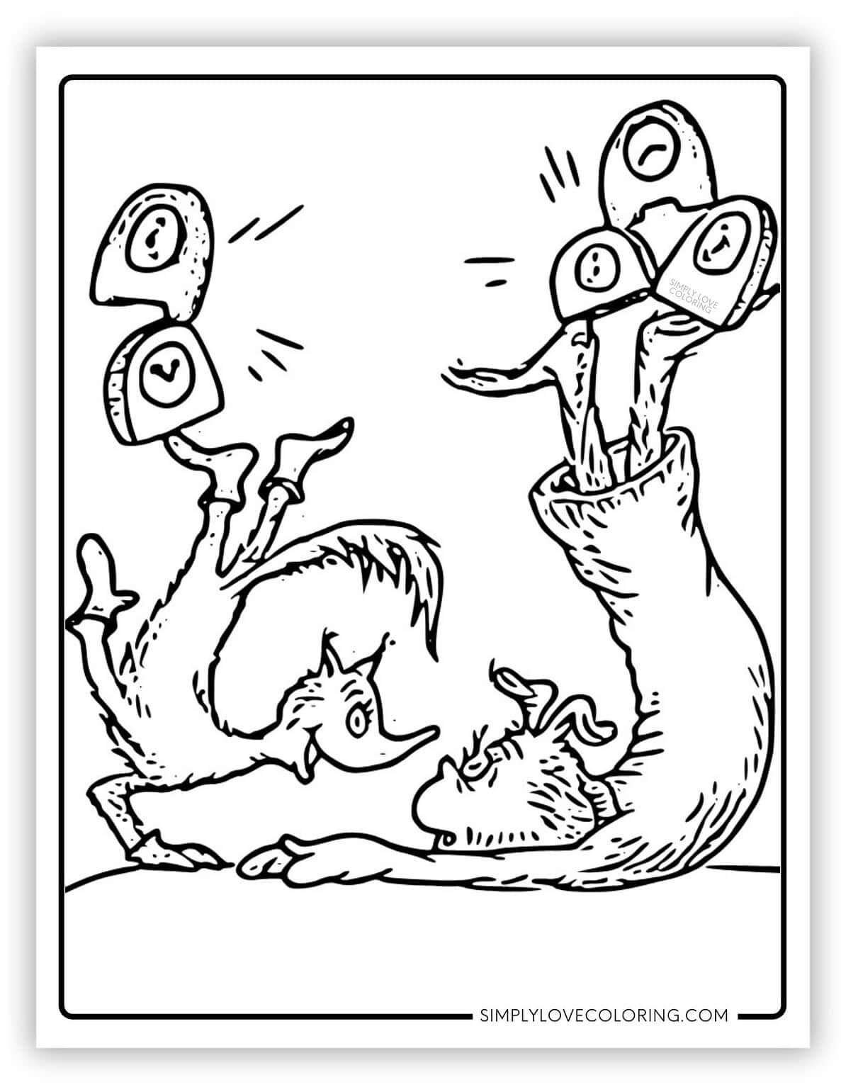 Dr. Seuss Coloring Pages (Free PDF Printables) - Simply Love Coloring