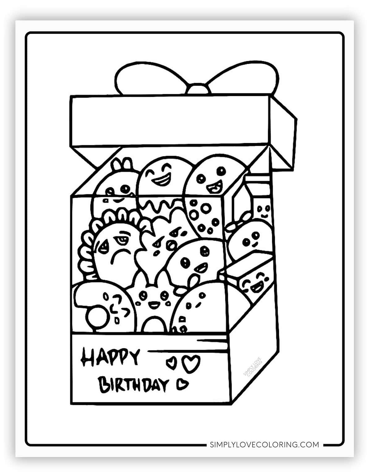 42 Happy Birthday Coloring Pages (Free PDF Printables) - Simply Love ...