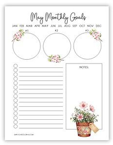 May Planner Printables (Free PDF Downloads) - Simply Love Coloring