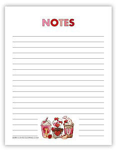 Valentine's Day Printable Note Pages (Free PDF Downloads) - Simply Love ...