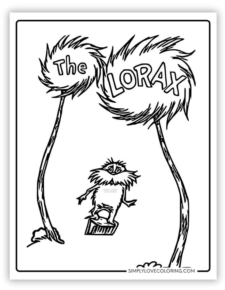 The Lorax Coloring Pages Free Pdf Printables Simply Love Coloring