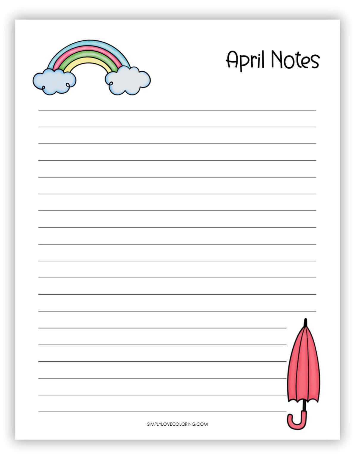 April Planner Printables (Free PDF Download) - Simply Love Coloring