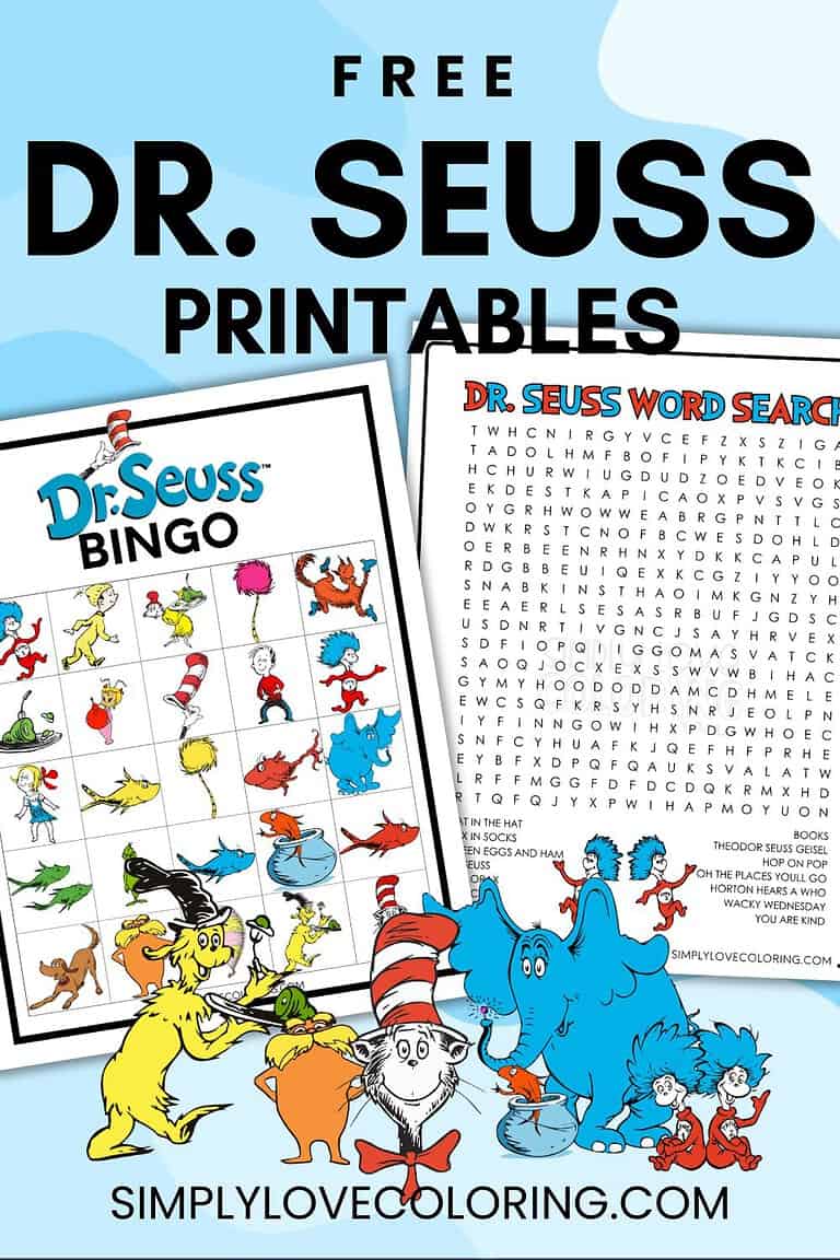 Dr. Seuss Day - Simply Love Coloring