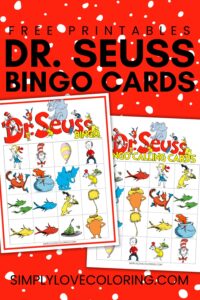 Dr. Seuss Bingo Printables (Free PDF Downloads) - Simply Love Coloring
