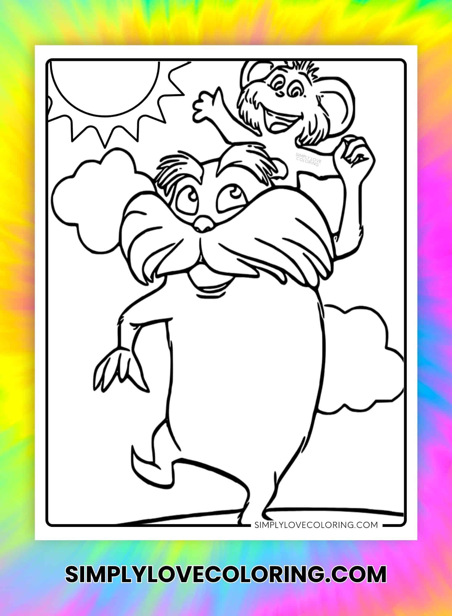 The Lorax Coloring Pages (Free PDF Printables) - Simply Love Coloring
