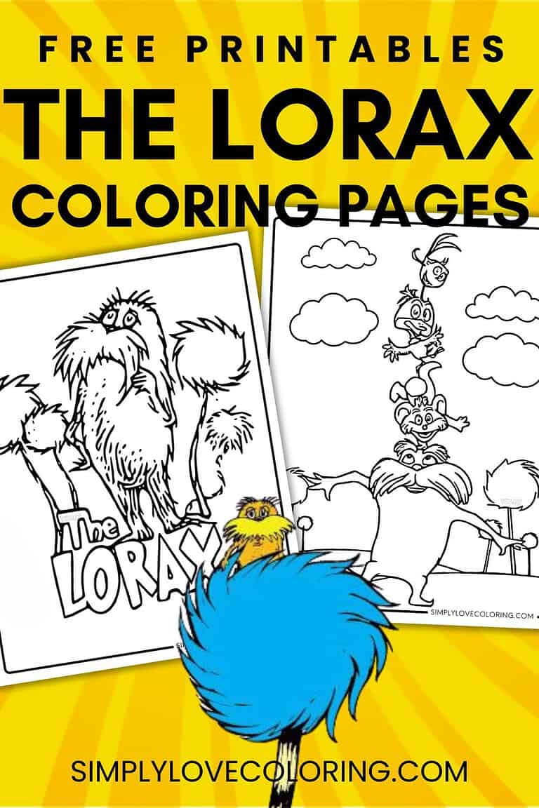 The Lorax Coloring Pages (Free PDF Printables) - Simply Love Coloring