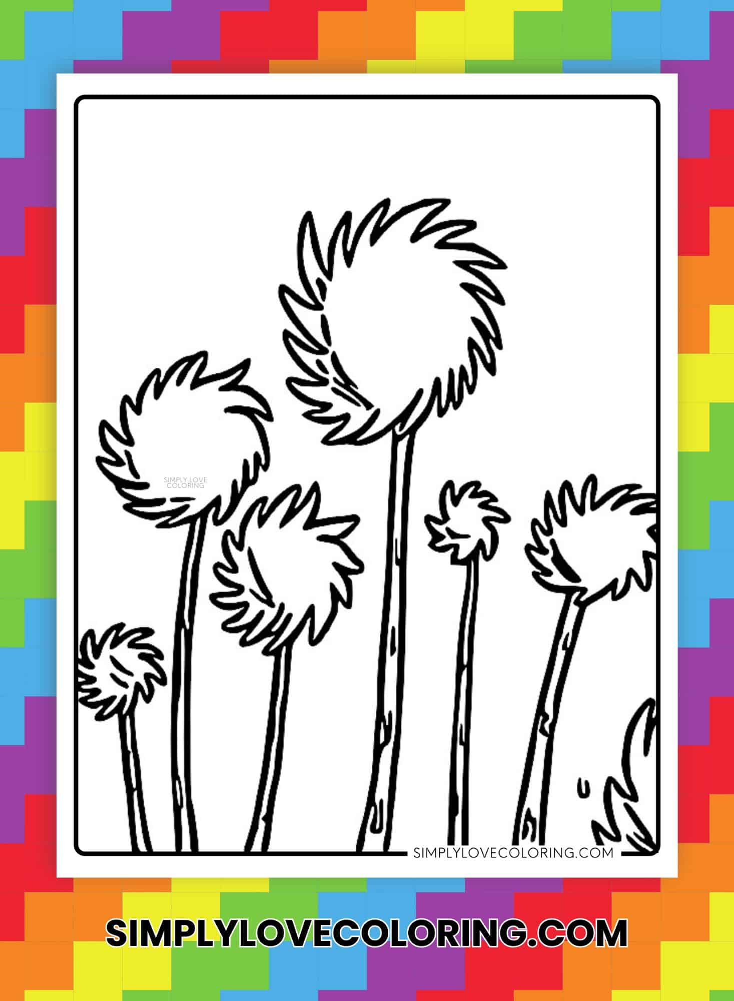 The Lorax Coloring Pages (Free PDF Printables) - Simply Love Coloring